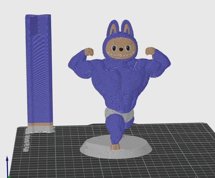 Super labubu swole body 3D model 3D printable | CGTrader