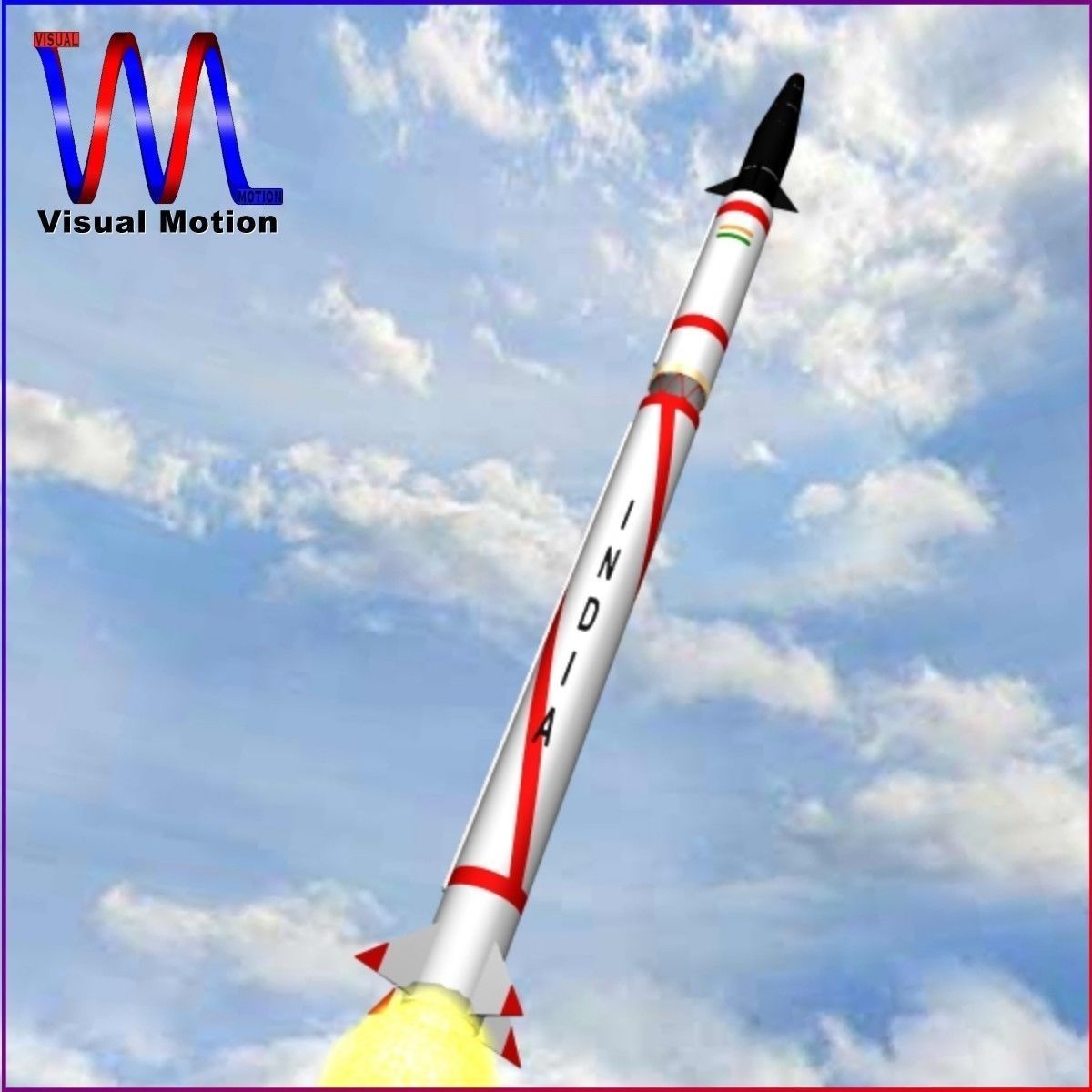 AGNI-II Ballitic Missile 3D model | CGTrader