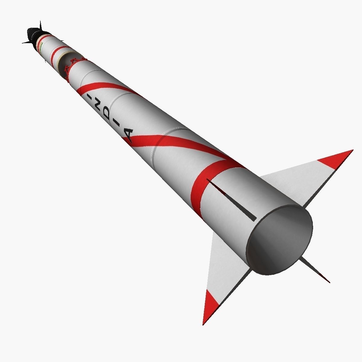 AGNI-II Ballitic Missile 3D model | CGTrader