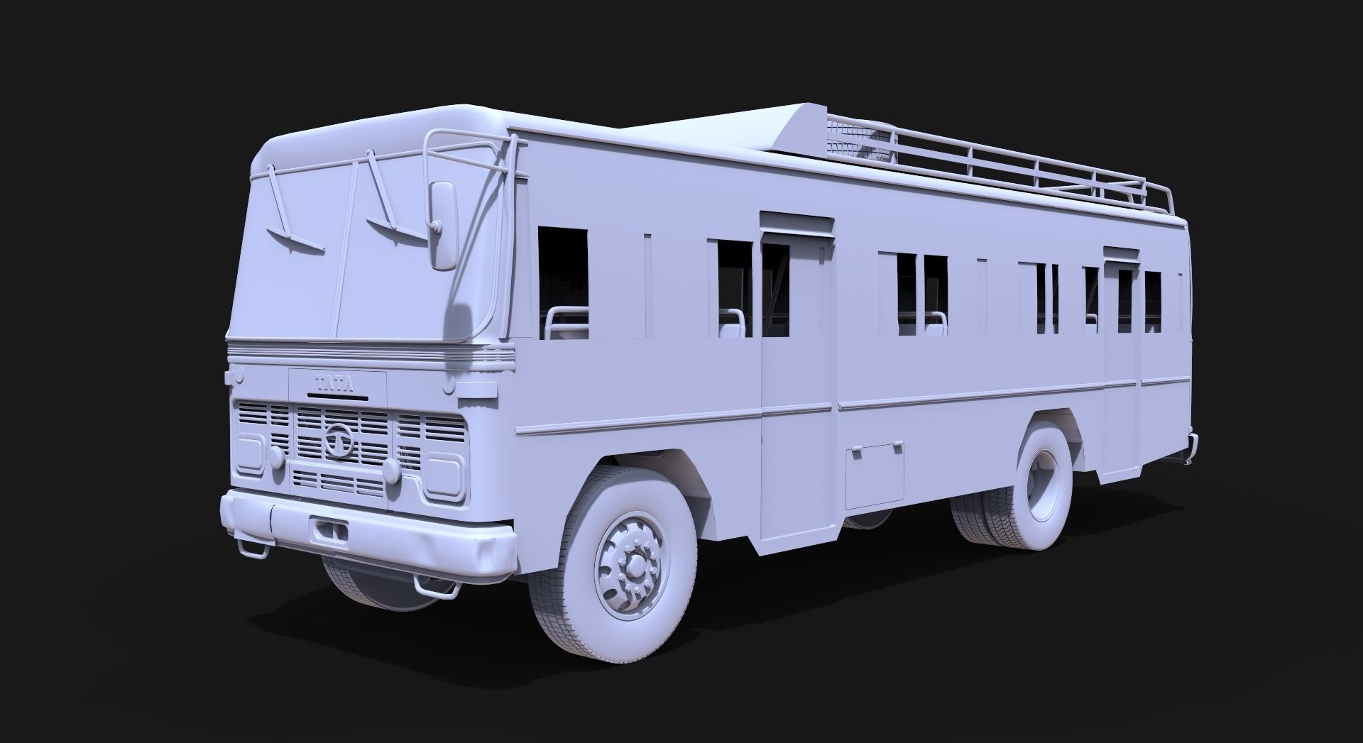 Indian TATA 1612 Bus - Participant of CGTrader Awards 3D model | CGTrader