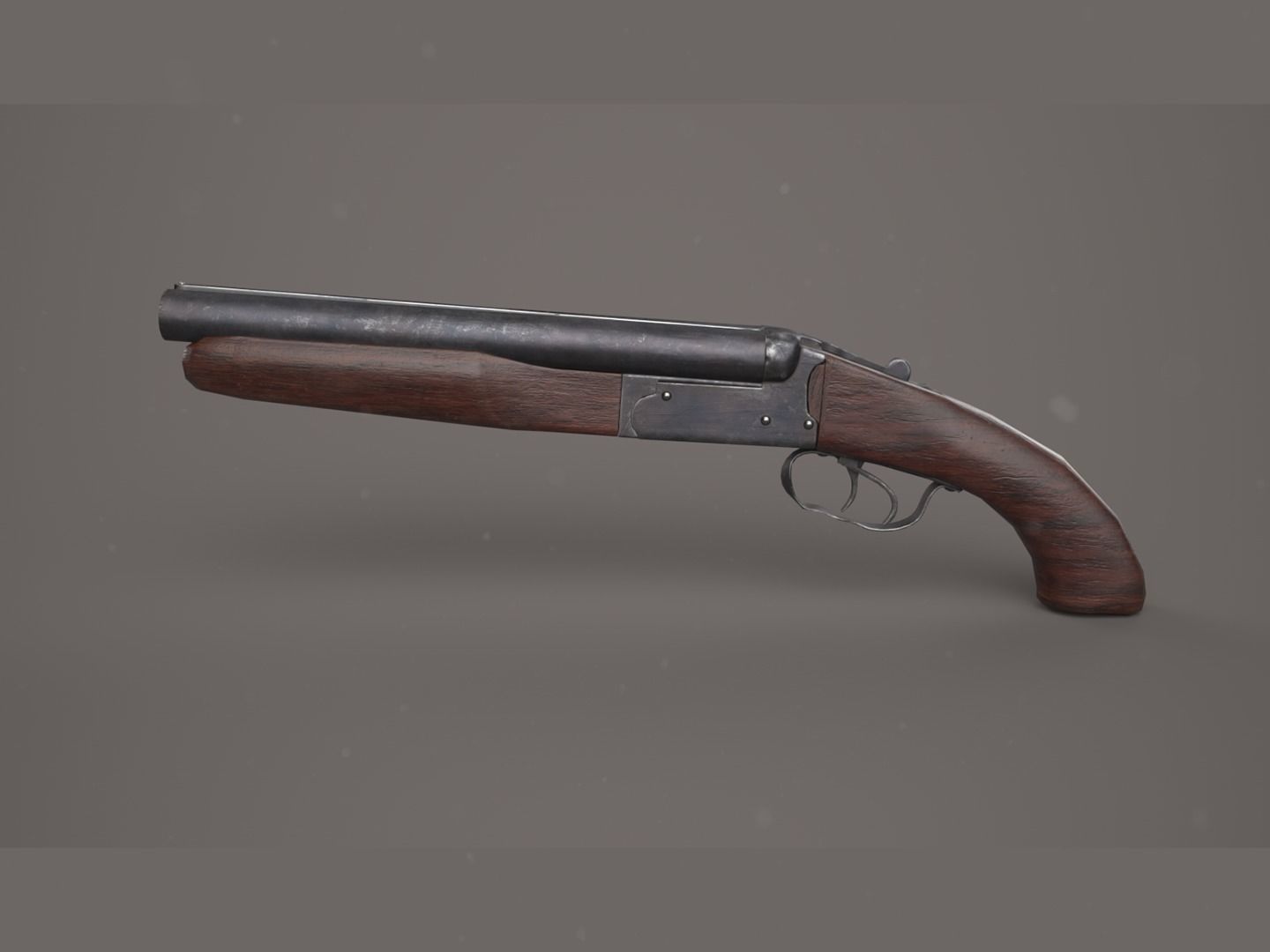 3D model Sawed Off Shotgun - PBR Weapon and Game Ready VR / AR / low ...