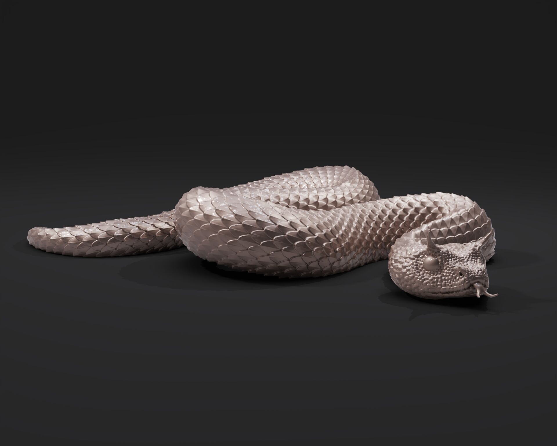 Saharan Horned Viper free 3D model 3D printable | CGTrader