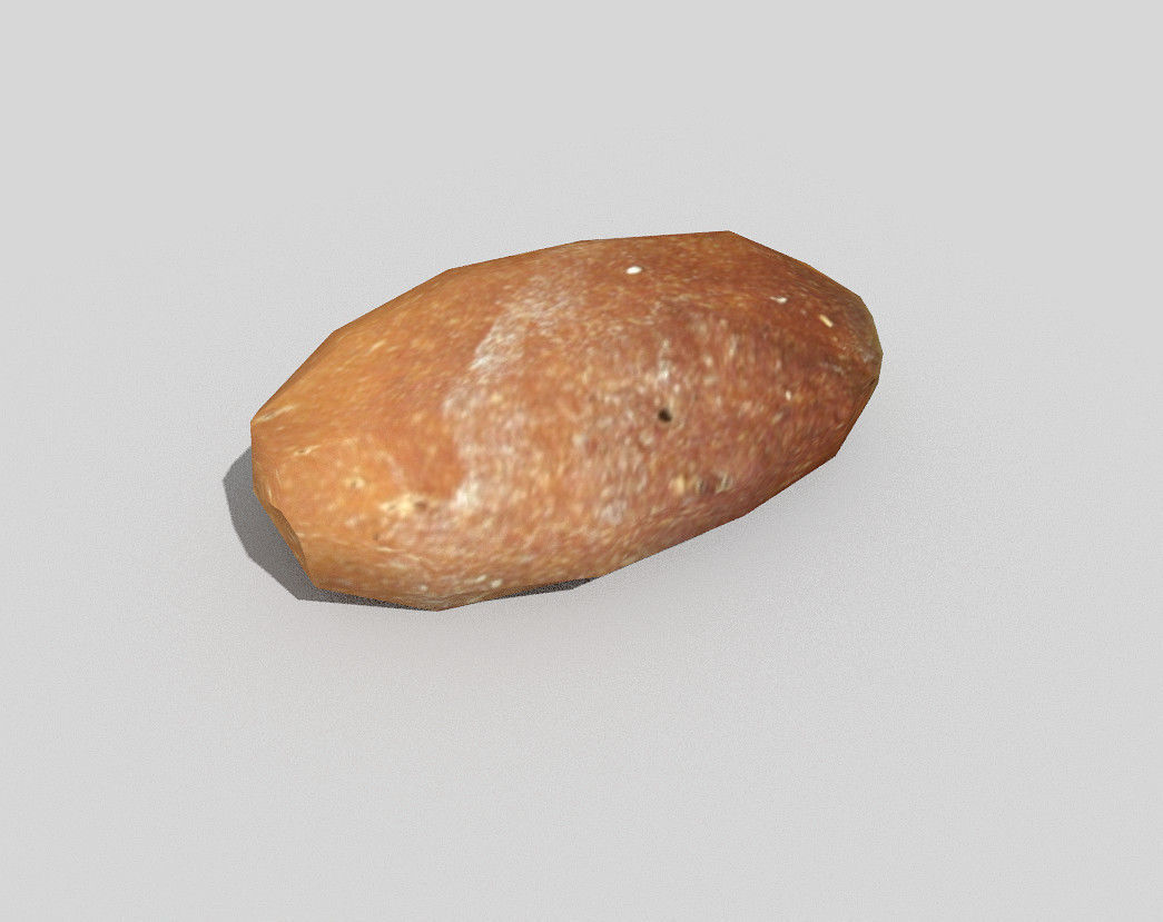 3D model low poly bread potato VR / AR / low-poly | CGTrader