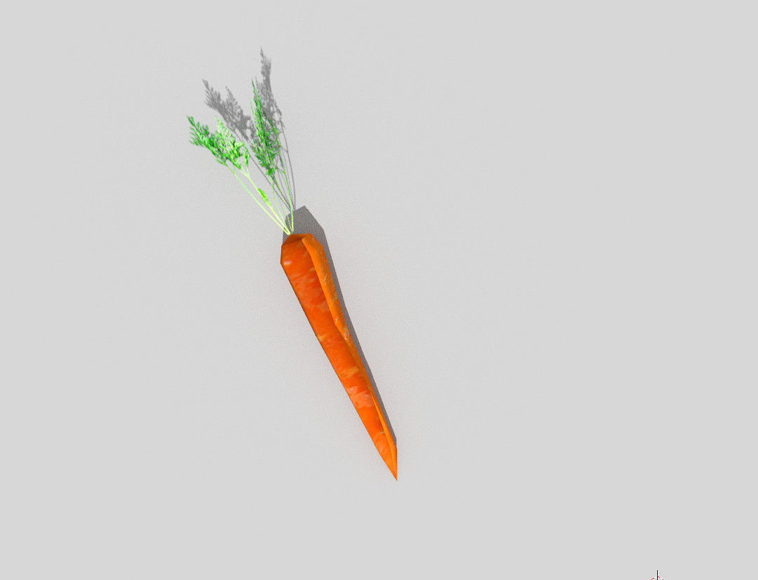 3D model low poly carrot VR / AR / low-poly | CGTrader