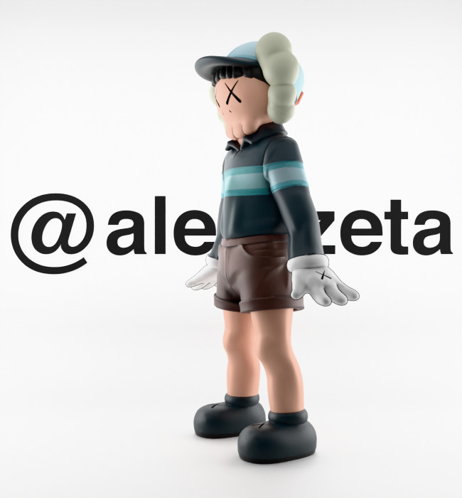 3D model Kaws CHUL SU and YOUNG HEE Squid Game Season 3 Textured VR ...