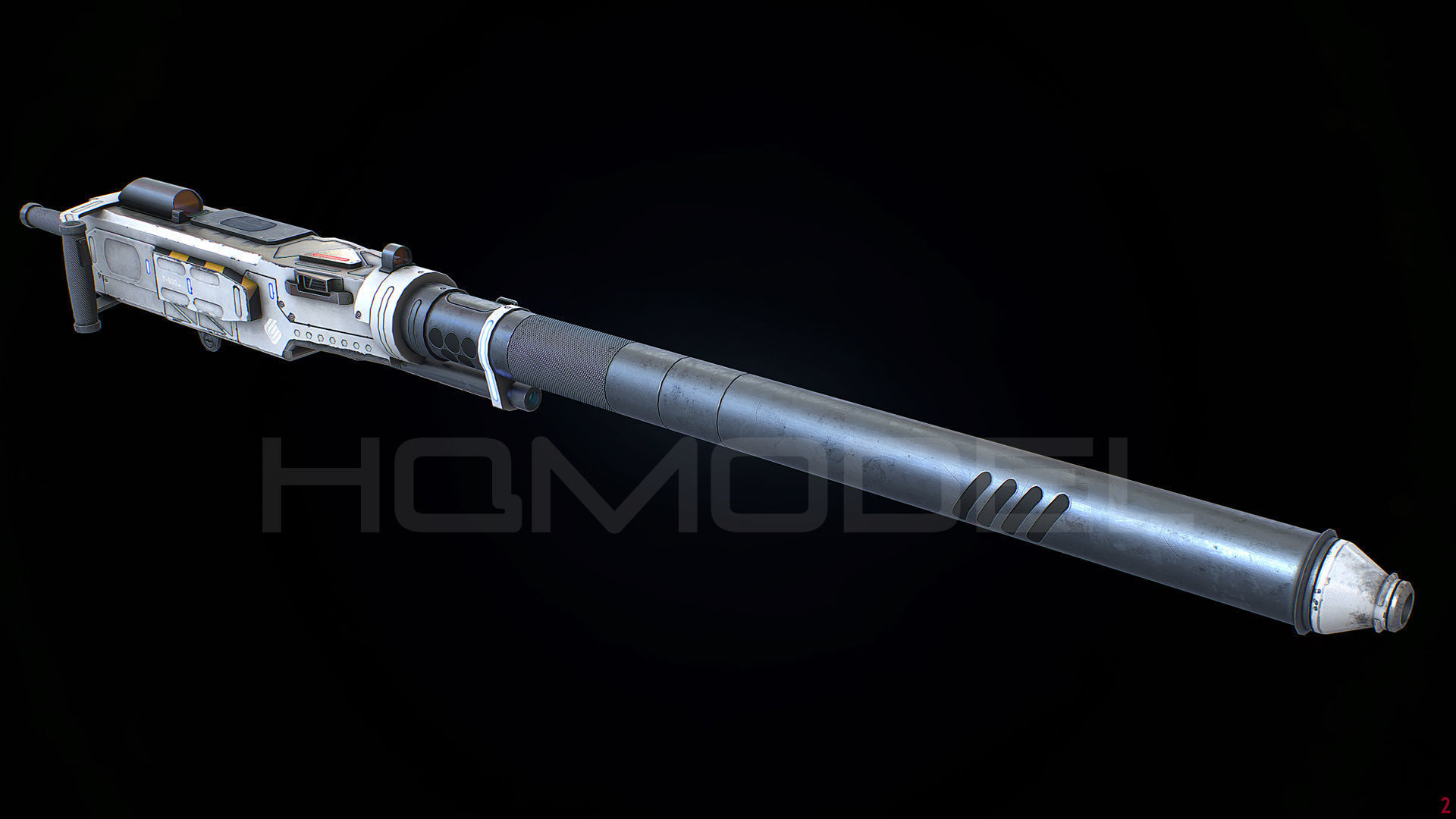 3D model Heavy Plasma Gun PBR VR / AR / low-poly | CGTrader