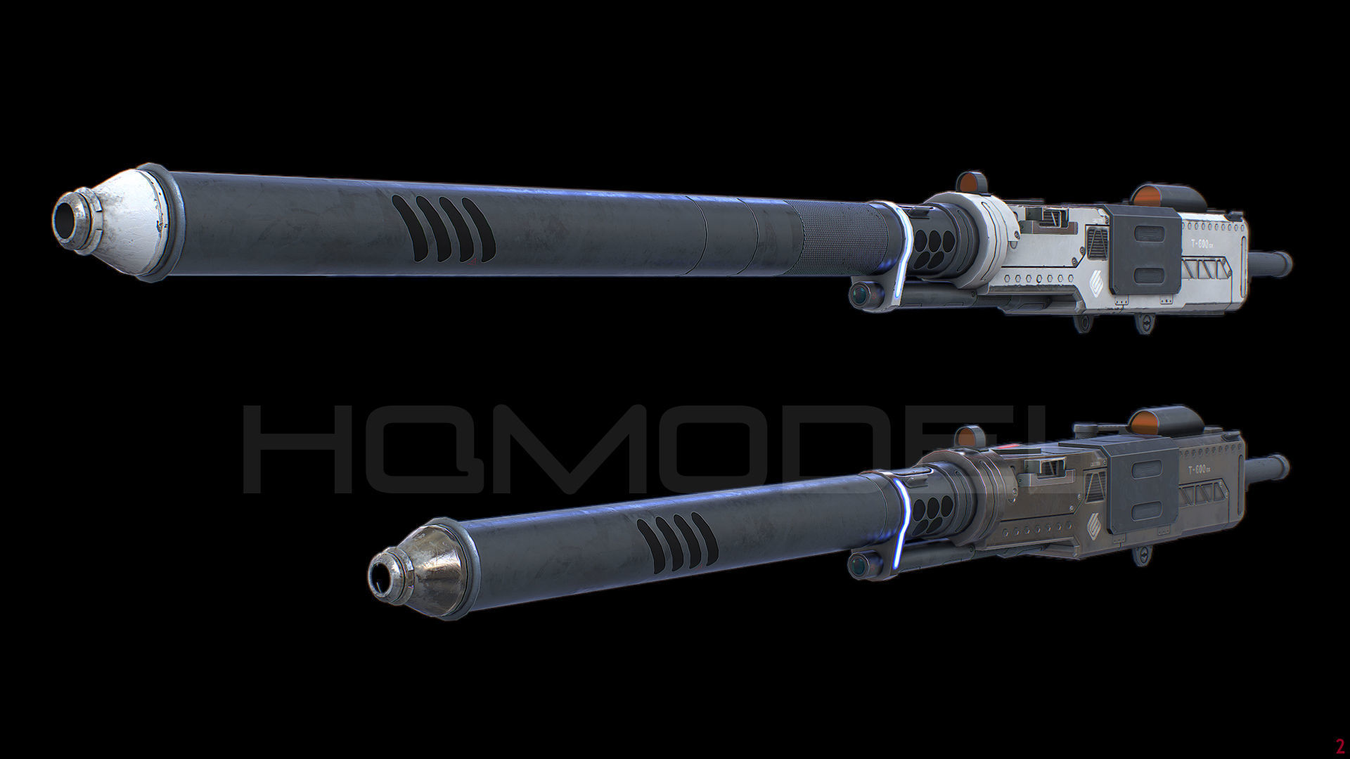 3D model Heavy Plasma Gun PBR VR / AR / low-poly | CGTrader