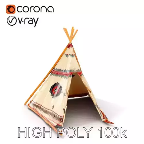 3D model Traditional Teepee Tent Model Pack VR / AR / low-poly | CGTrader