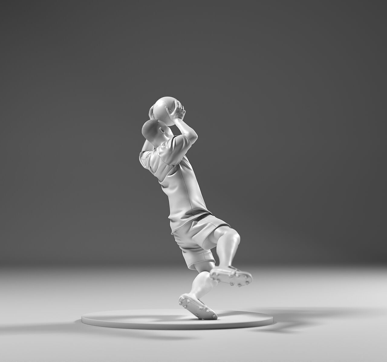 Footballer 05 GoalKeeper 01 Stl 3D model 3D printable | CGTrader