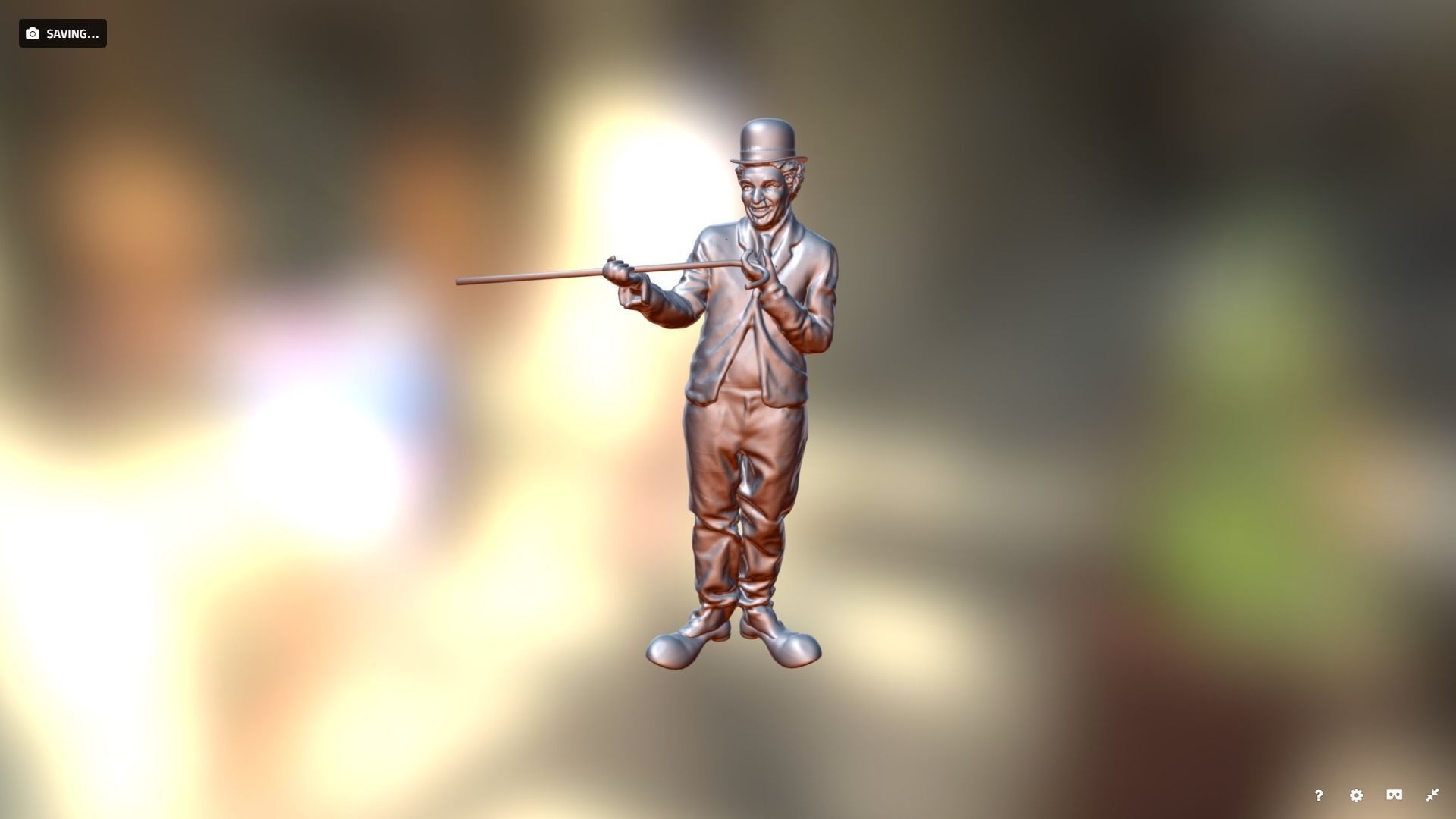 Charlie Chaplin Standing 3 3D model | CGTrader
