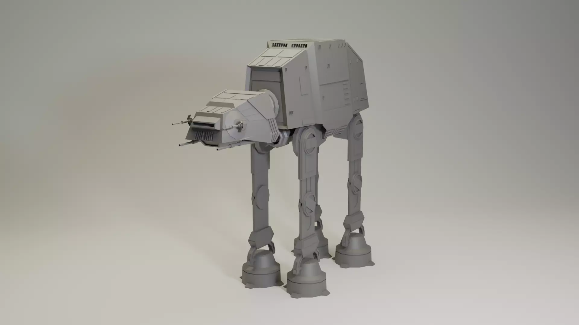 Star Wars AT-AT Walker free VR / AR / low-poly 3D model | CGTrader