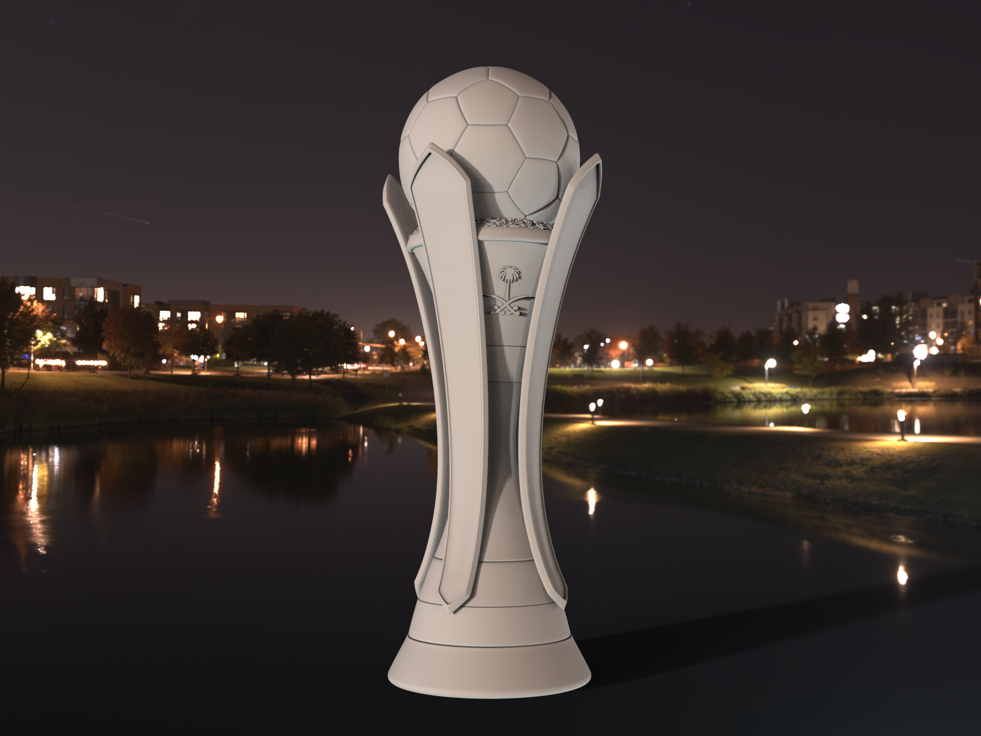 Saudi Kings Cup Trophy award -newest version -Cinematic-3D print 3D ...