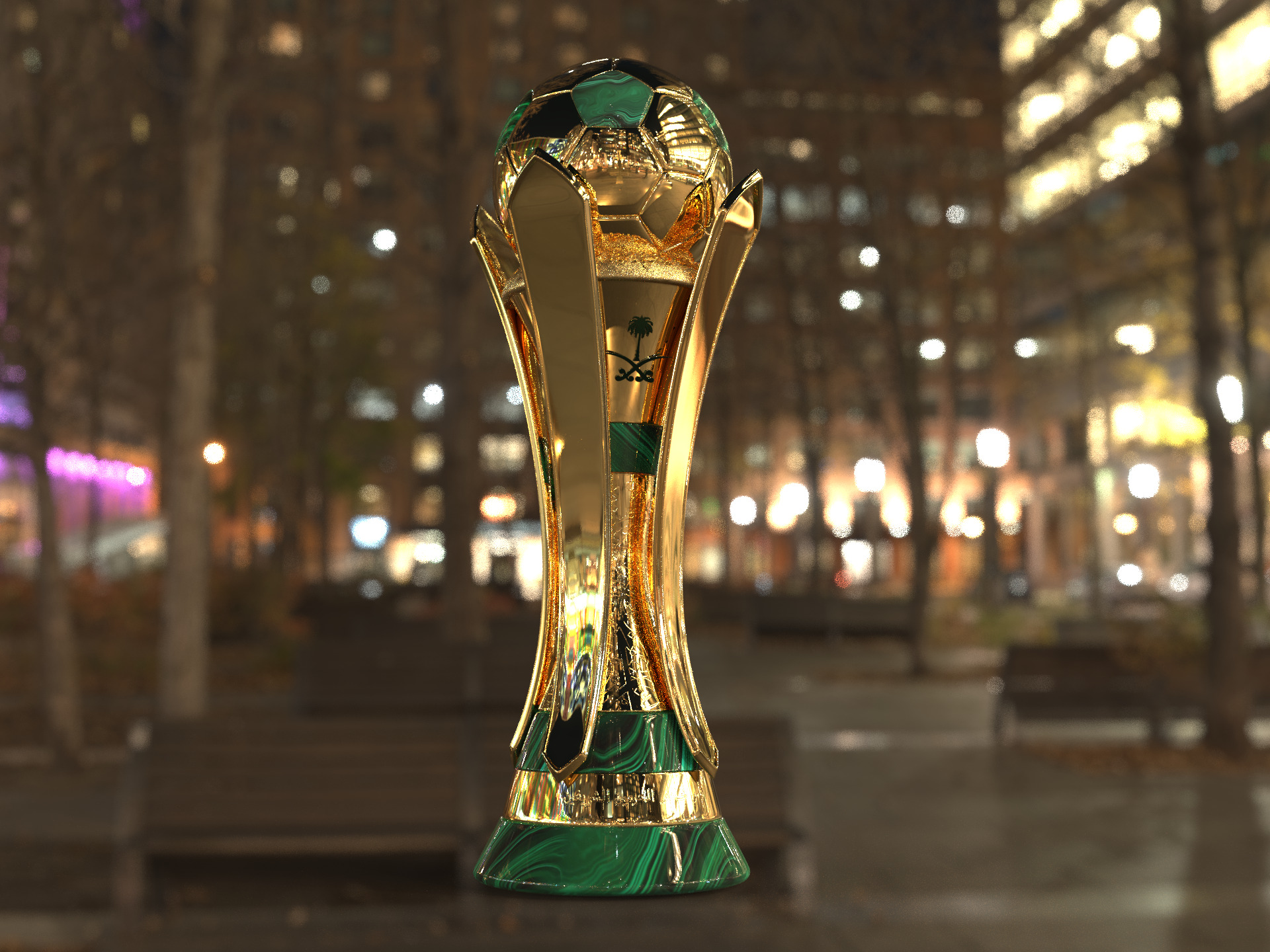 Saudi Kings Cup Trophy award -newest version -Cinematic-3D print 3D ...