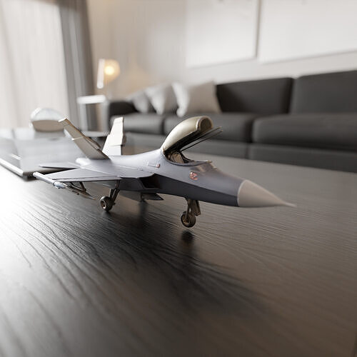 fighter jet 3D model 3D printable | CGTrader