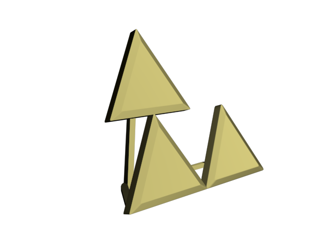 Triforce Meme 3D model 3D printable | CGTrader