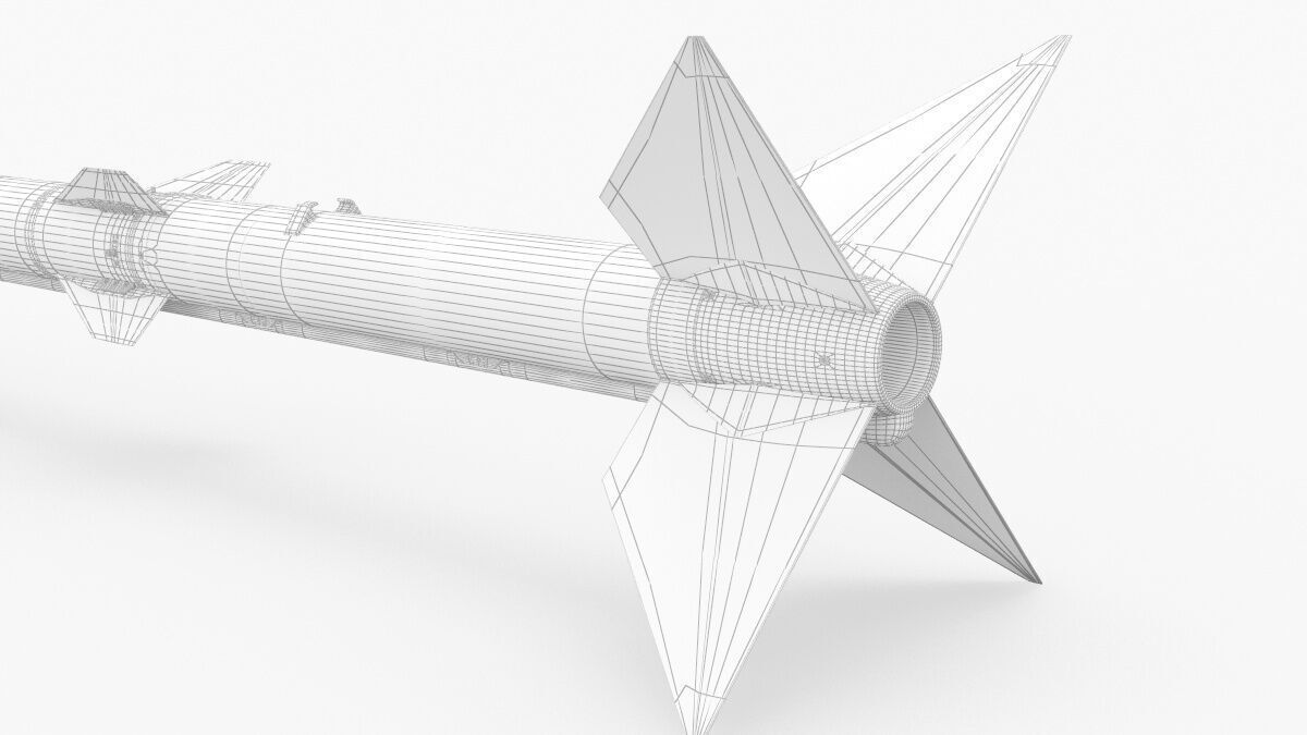 AAM-4 Beyond Visual Range Air to Air Missile 3D model | CGTrader