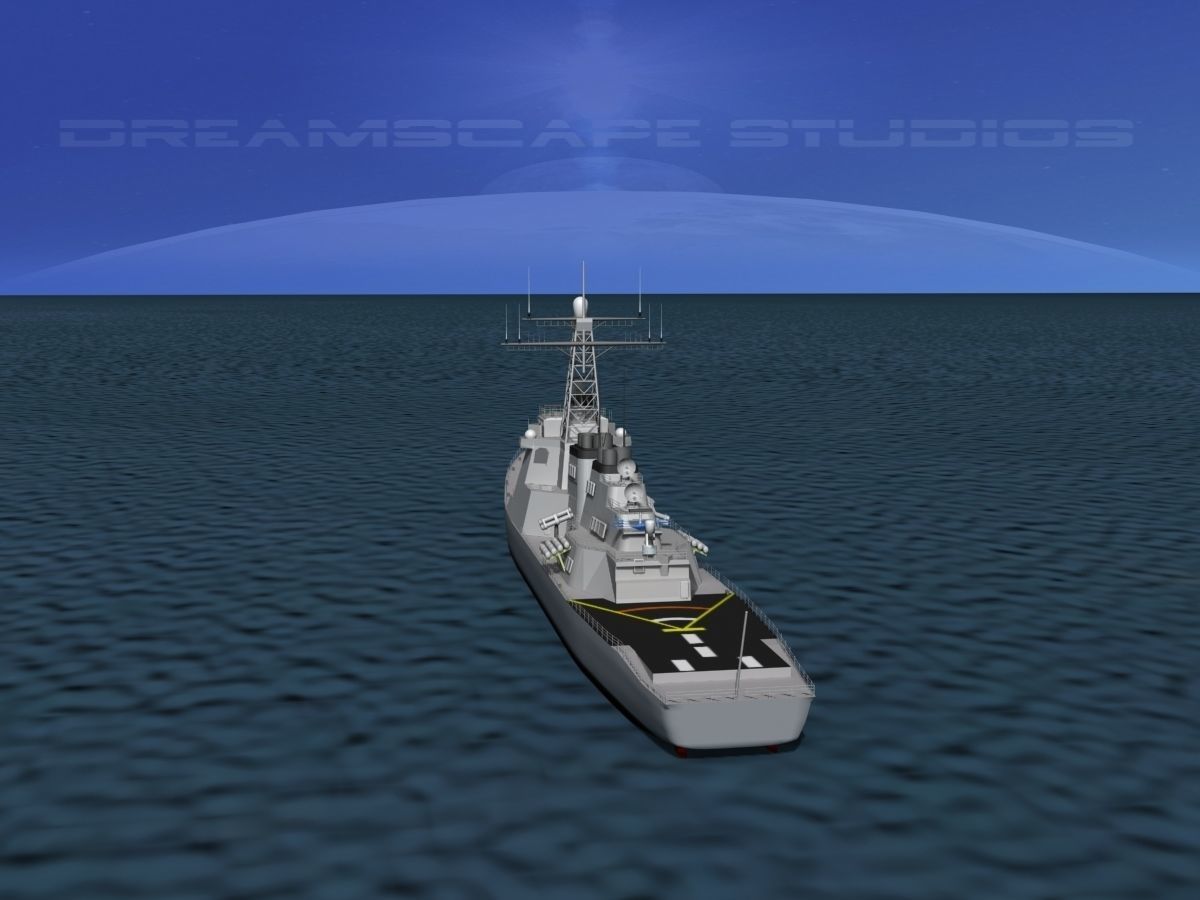 DDG175 Kongo Destroyer Myoko 3D model rigged | CGTrader