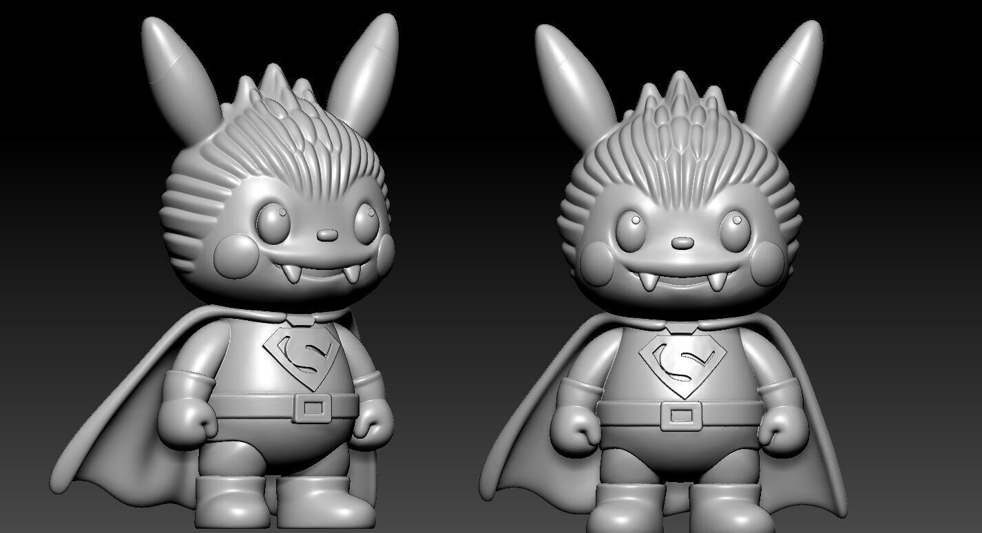 Labubu - Pikachu Pokemon statue - 3D print 3D model 3D printable | CGTrader