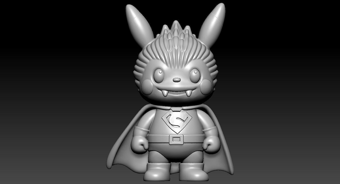 Labubu - Pikachu Pokemon statue - 3D print 3D model 3D printable | CGTrader