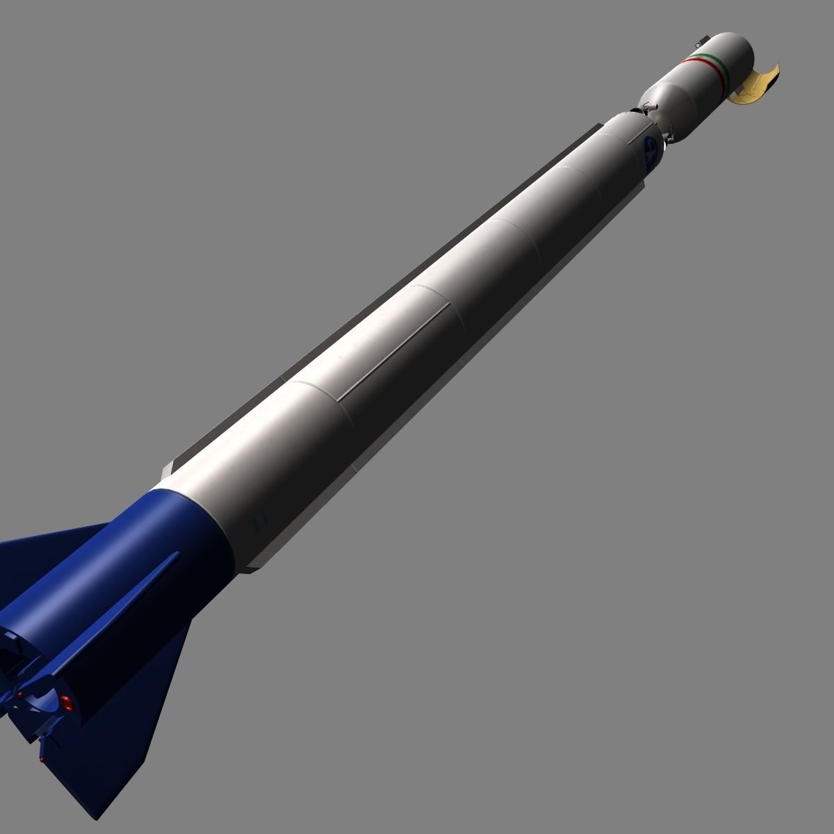 Safir Space Launch Vehicle 3D model | CGTrader