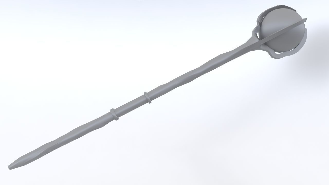 3D model Magic Staff VR / AR / low-poly | CGTrader