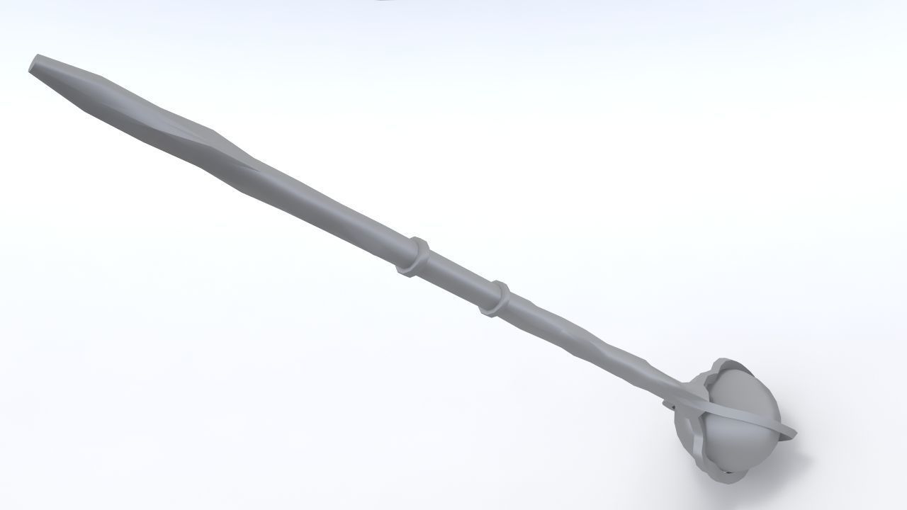 3D model Magic Staff VR / AR / low-poly | CGTrader