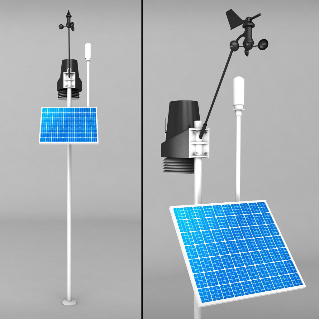 Weather meteo station 2 3D model | CGTrader