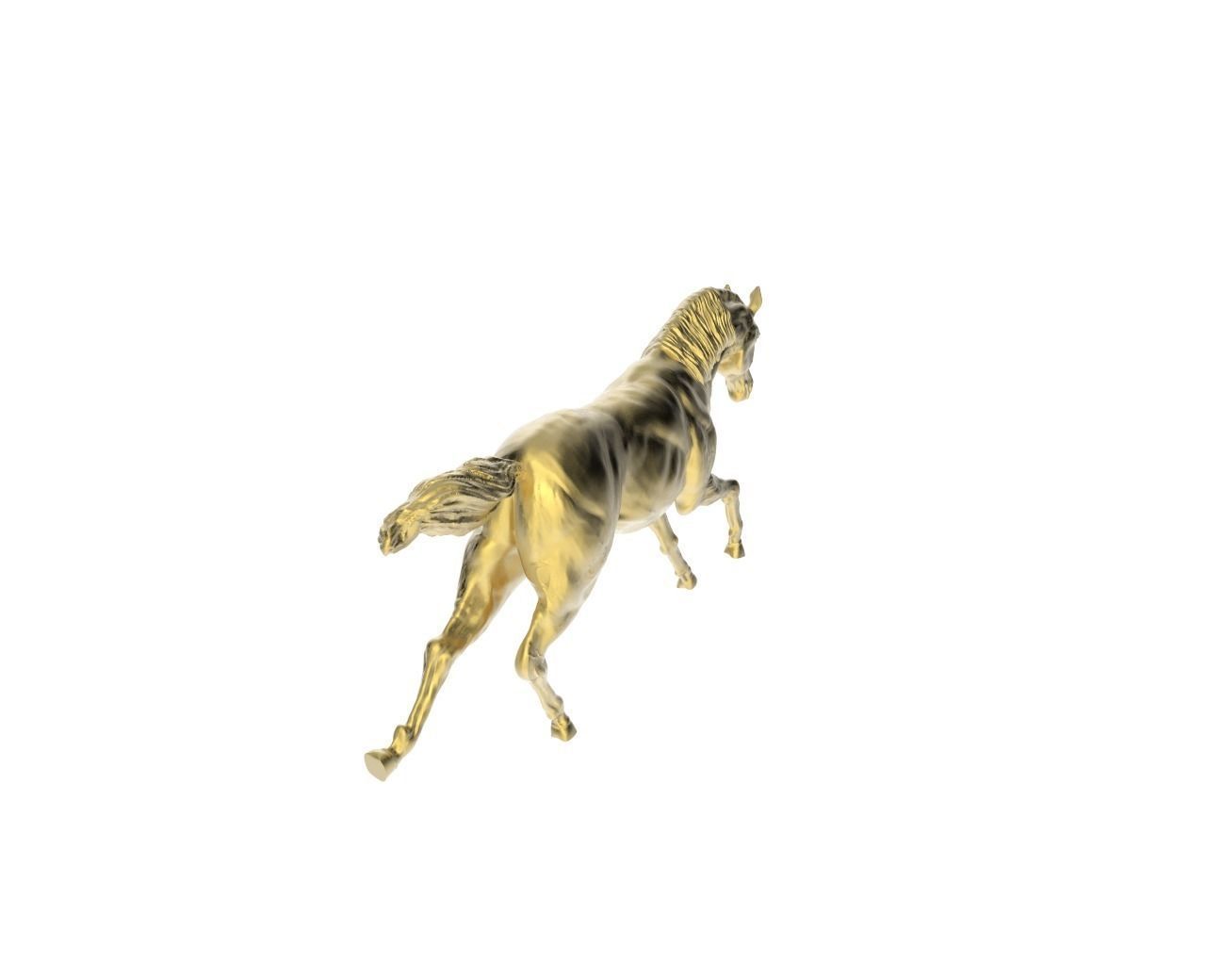 Arabic Horse in galloping position 3D model 3D printable | CGTrader