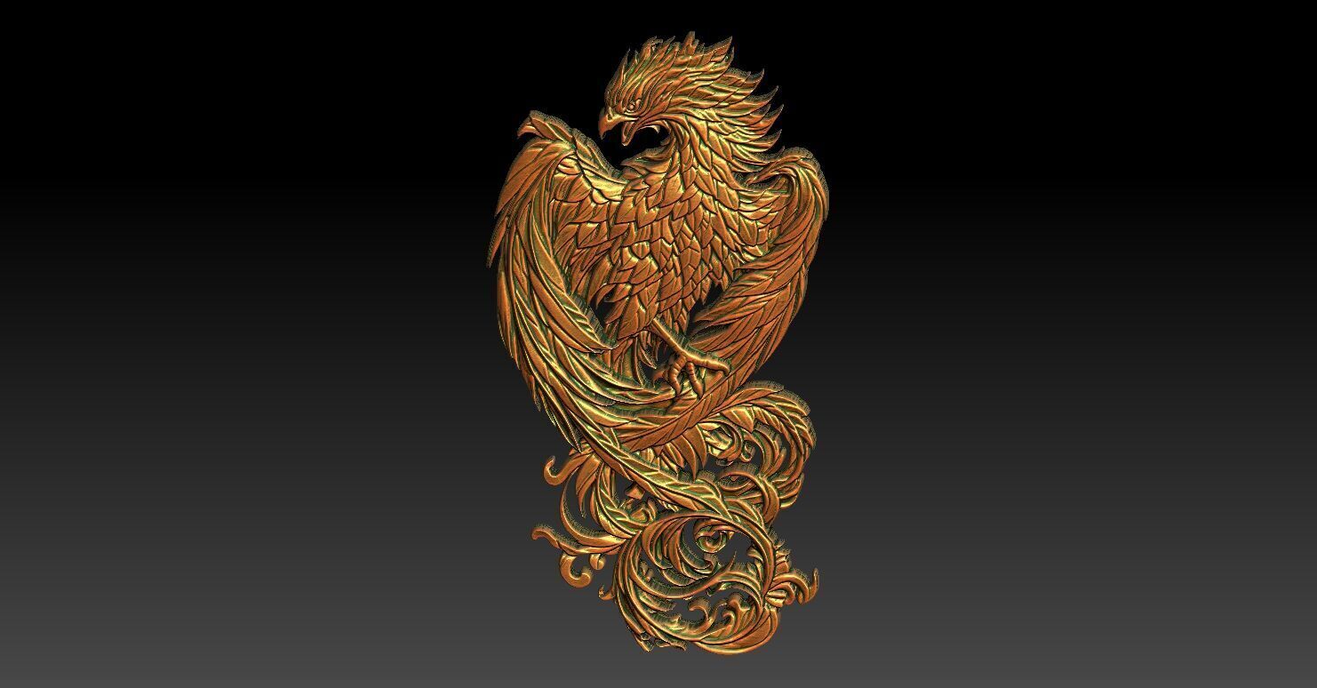 4 phoenix CNC Relief Model free 3D model 3D printable | CGTrader