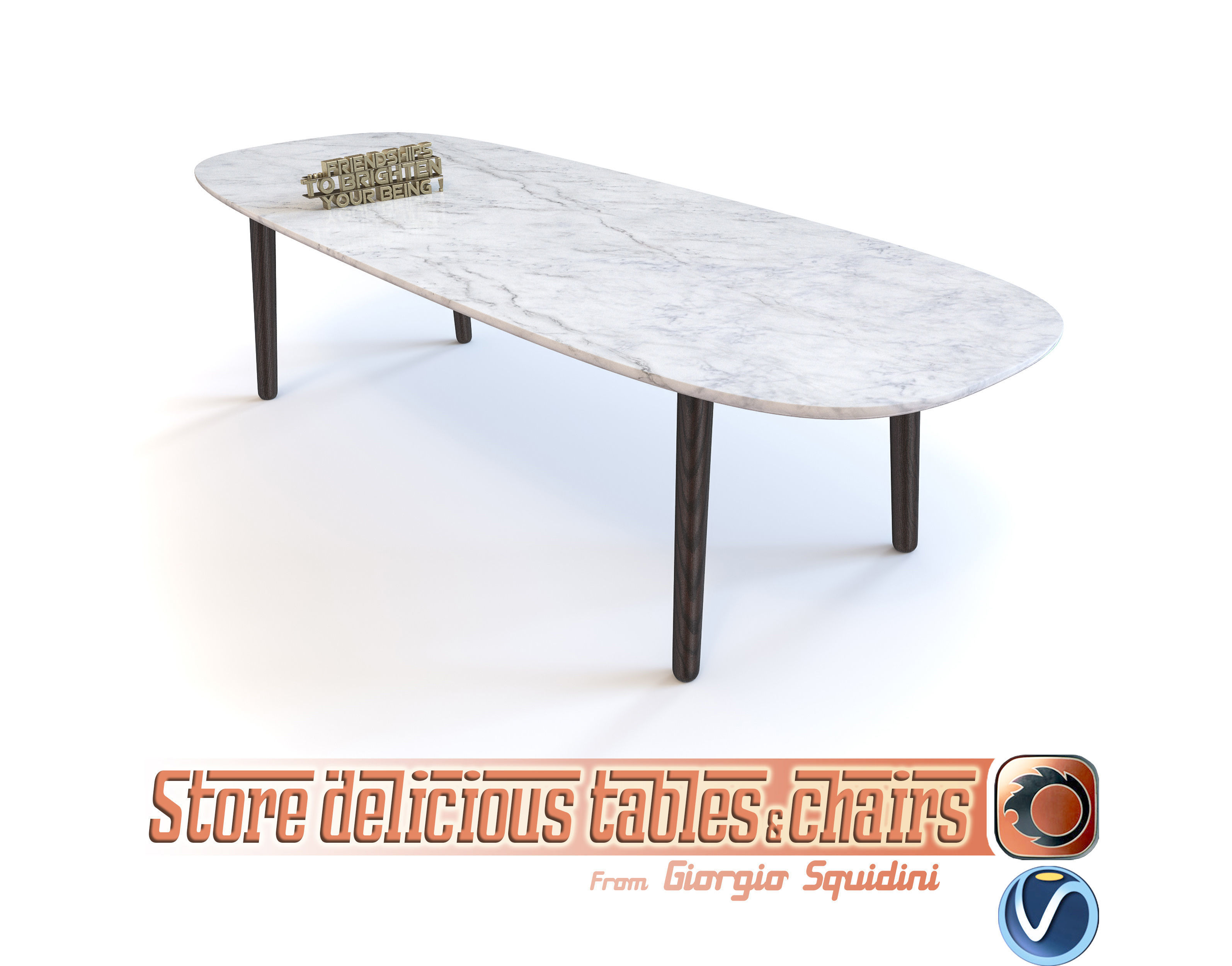 3D model Poliform Mad Table VR / AR / low-poly rigged | CGTrader