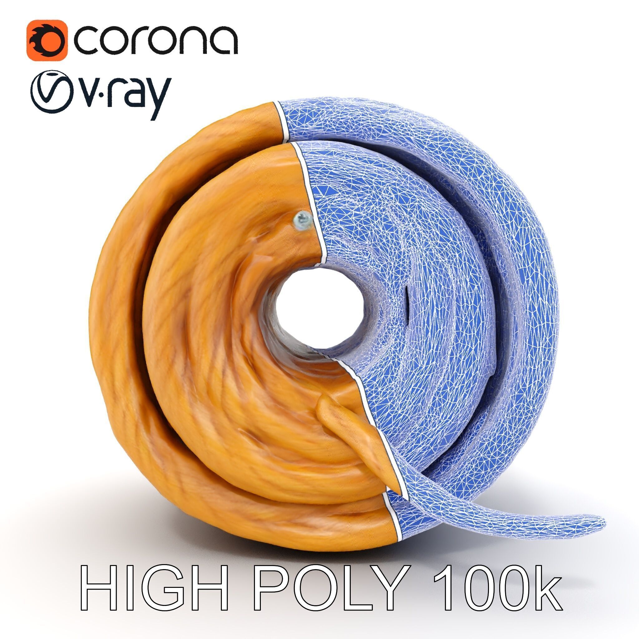 3D model Coiled Rope D Model Pack VR / AR / low-poly | CGTrader