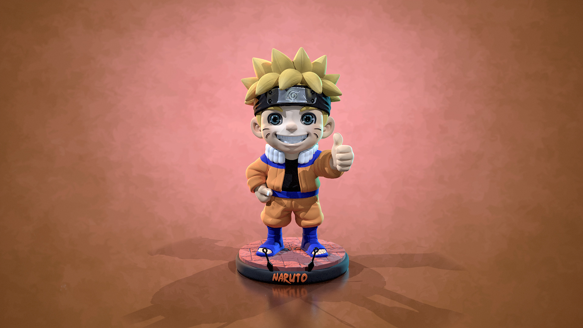 Naruto Uzumaki chibi Ninja Konoha anime 3D model 3D printable | CGTrader