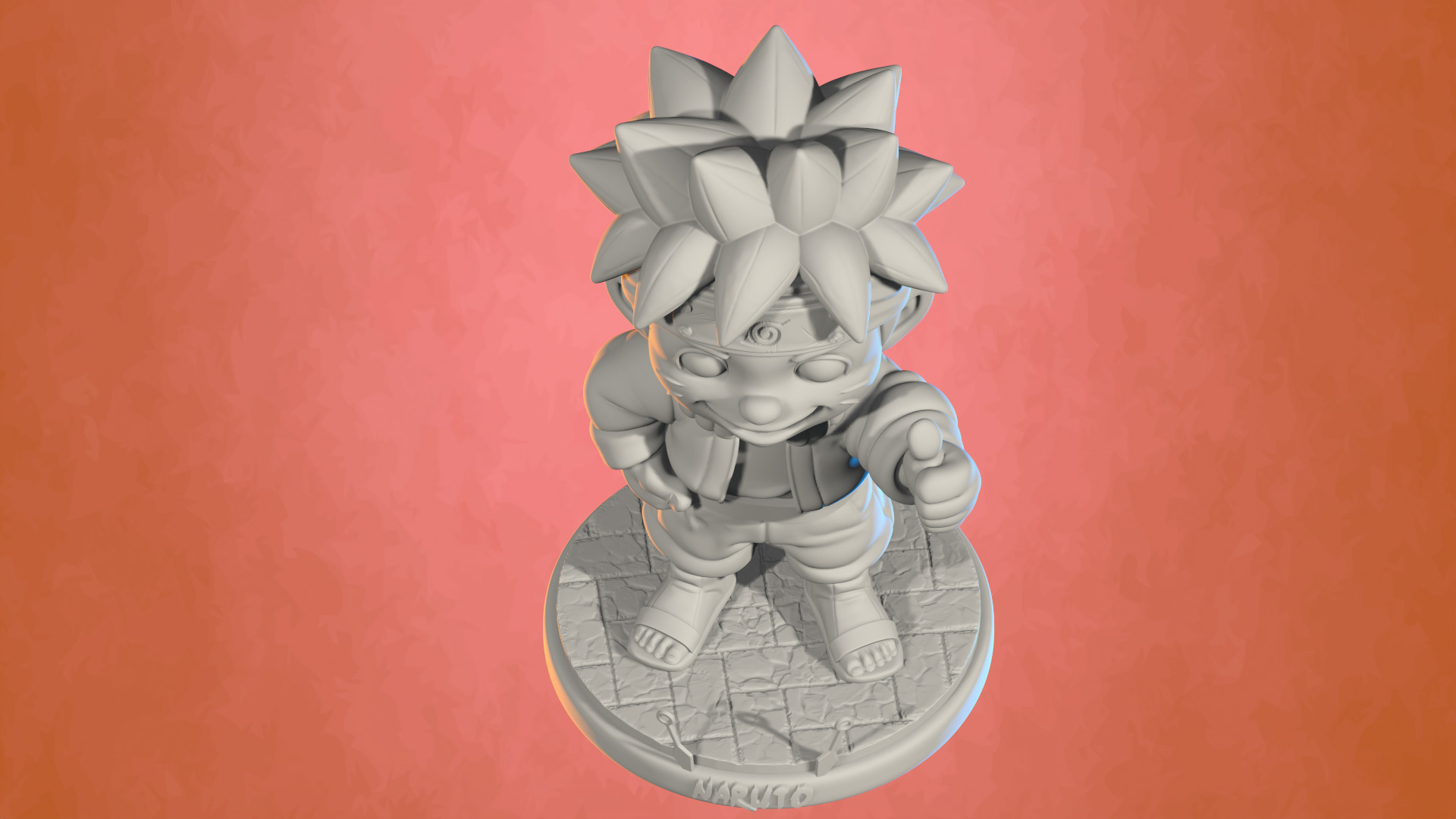 Naruto Uzumaki chibi Ninja Konoha anime 3D model 3D printable | CGTrader