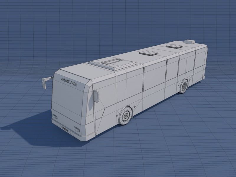 3D model Low Poly City Bus VR / AR / low-poly | CGTrader