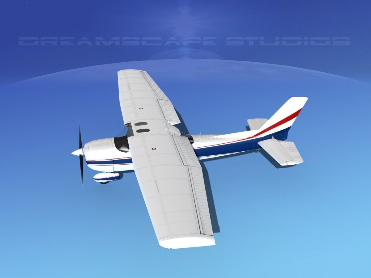 Cessna C152 Aerobat V03 3D model rigged | CGTrader