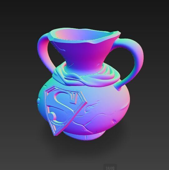 Broken Ancient Superman Amphora 3D Printable STL free 3D model 3D printable | CGTrader