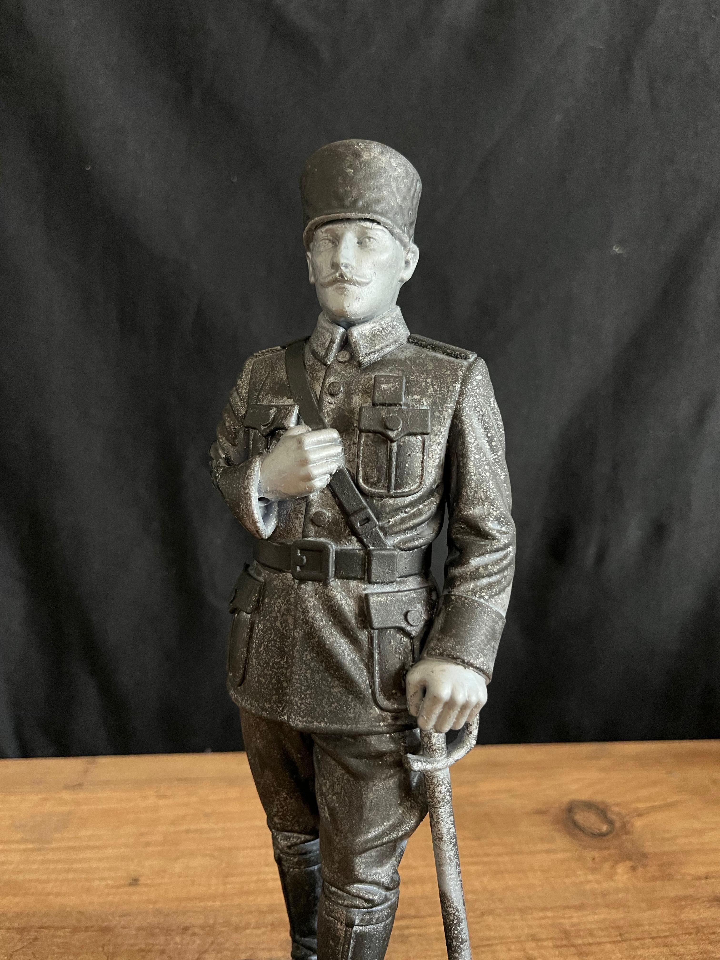 Mustafa Kemal Ataturk Askeri Durus Heykeli 3D Yazici Modeli stl 3D ...