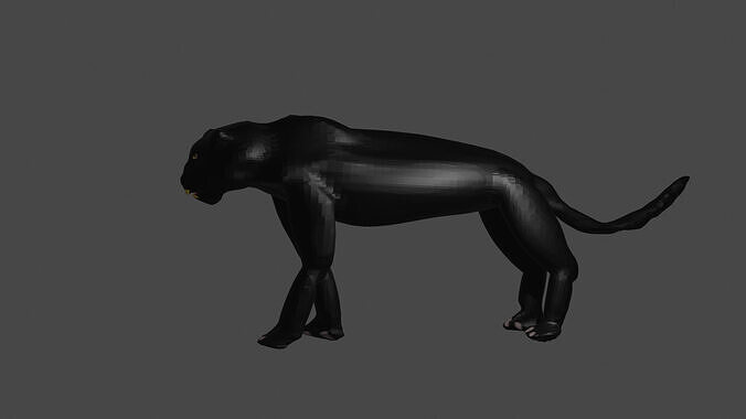 3D model Low Poly Panther Game-Ready 3D Model VR / AR / low-poly | CGTrader