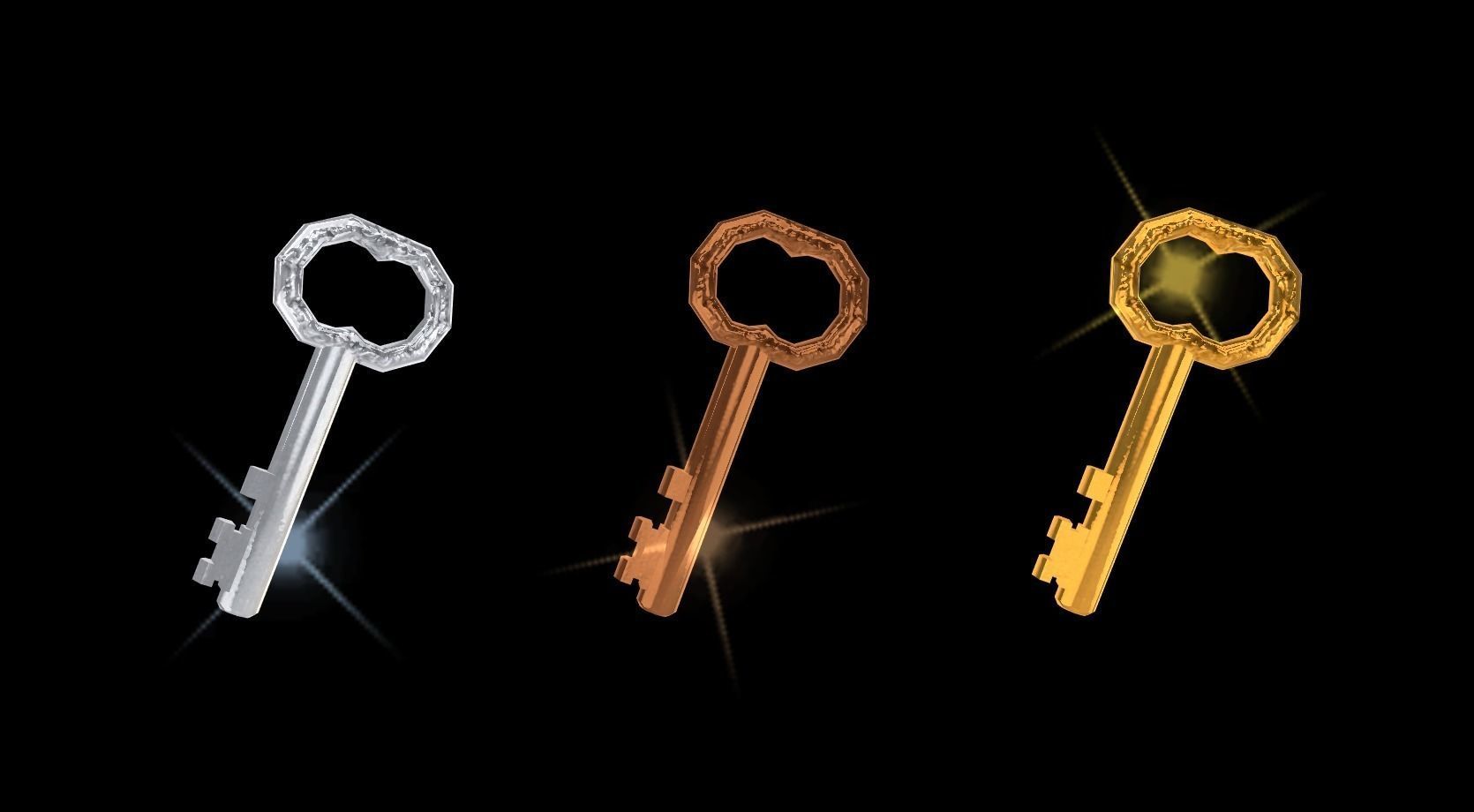 3D model Key Power Up VR / AR / low-poly | CGTrader