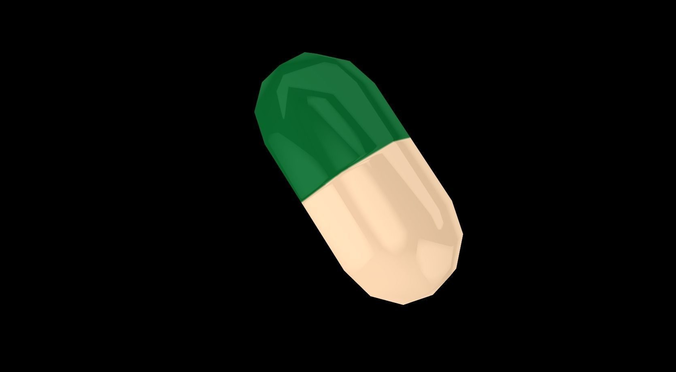 3D model Pill Power Up VR / AR / low-poly | CGTrader