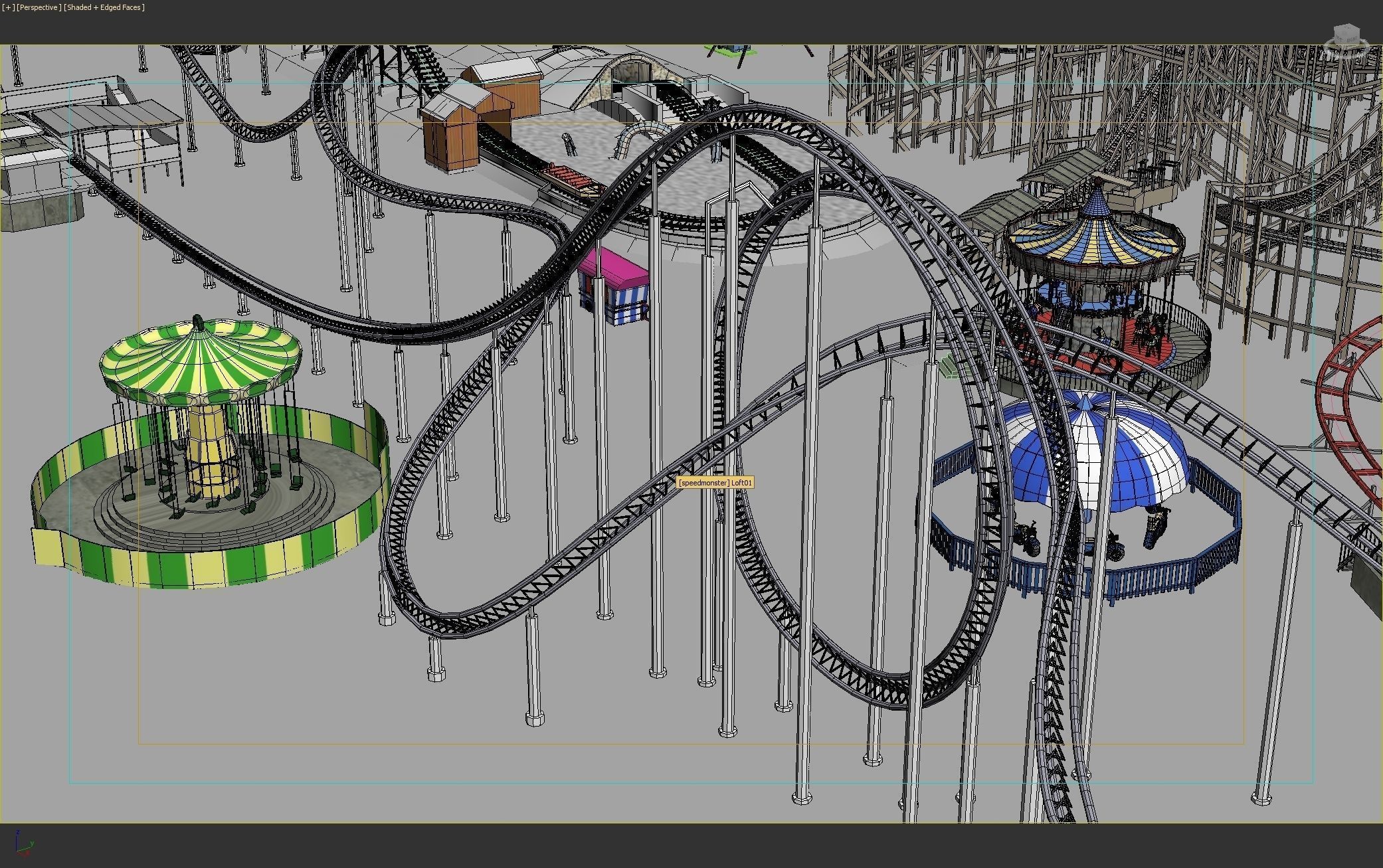 Amusement Park 3D model | CGTrader