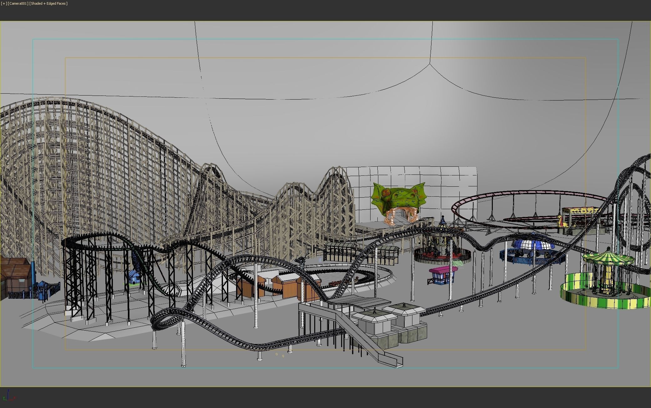 Amusement Park 3D model | CGTrader