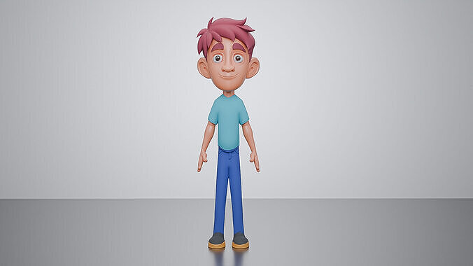 3D boy character 3d model free VR / AR / low-poly 3D model | CGTrader