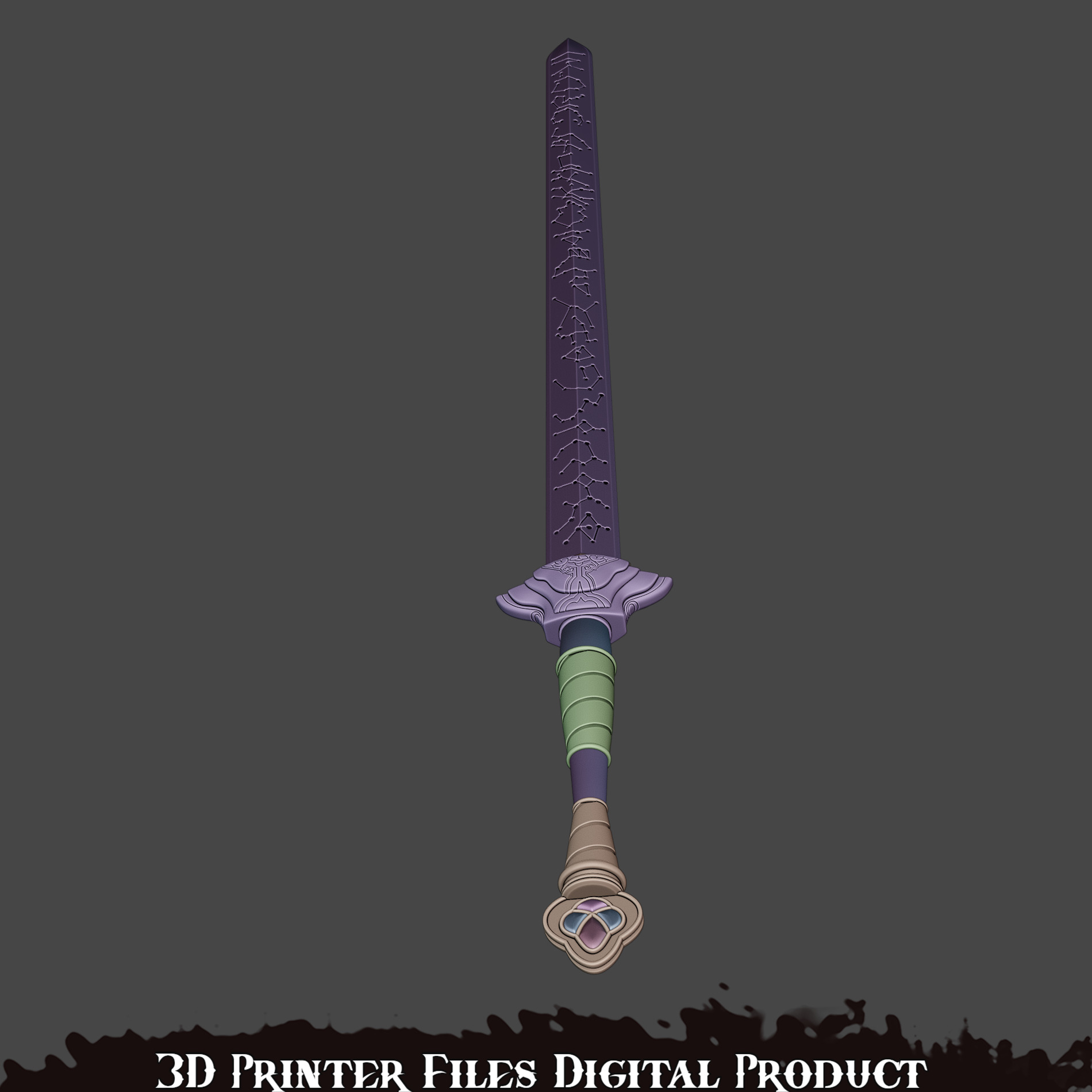 Rumi Cosplay Sword Kpop Demon Hunters 3D model 3D printable | CGTrader