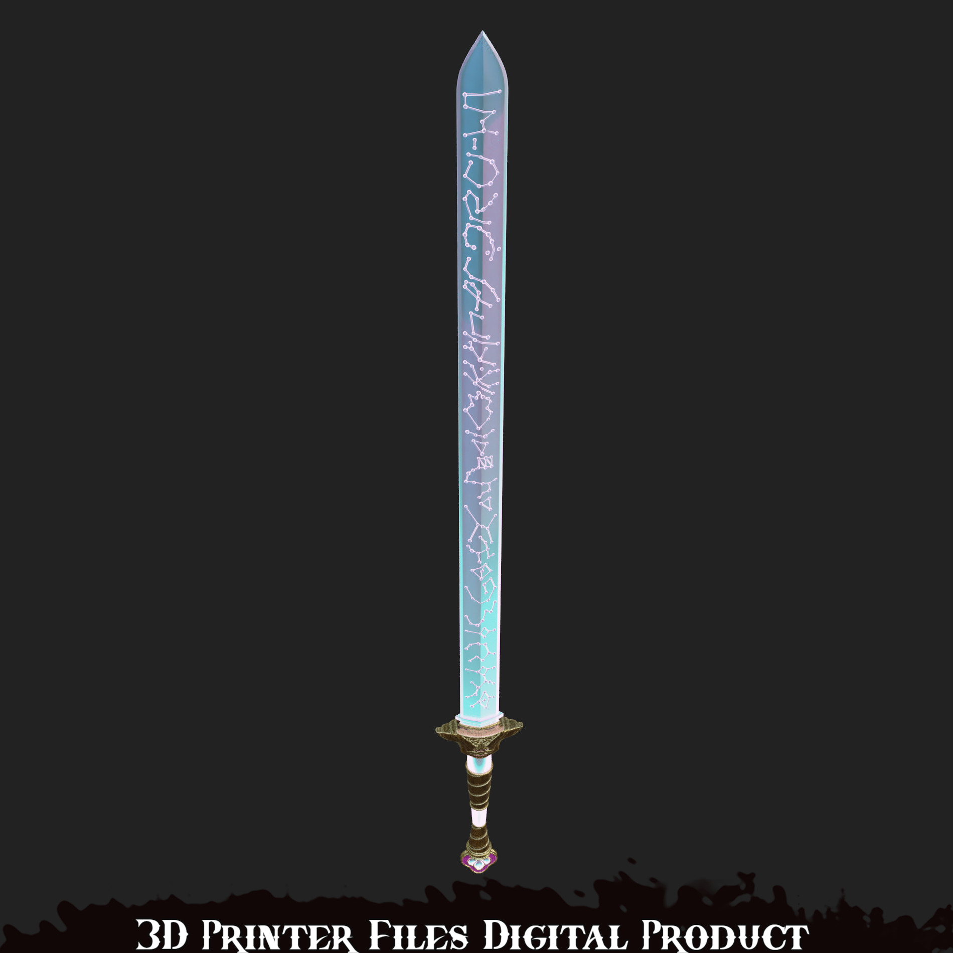 Rumi Cosplay Sword Kpop Demon Hunters 3D model 3D printable | CGTrader