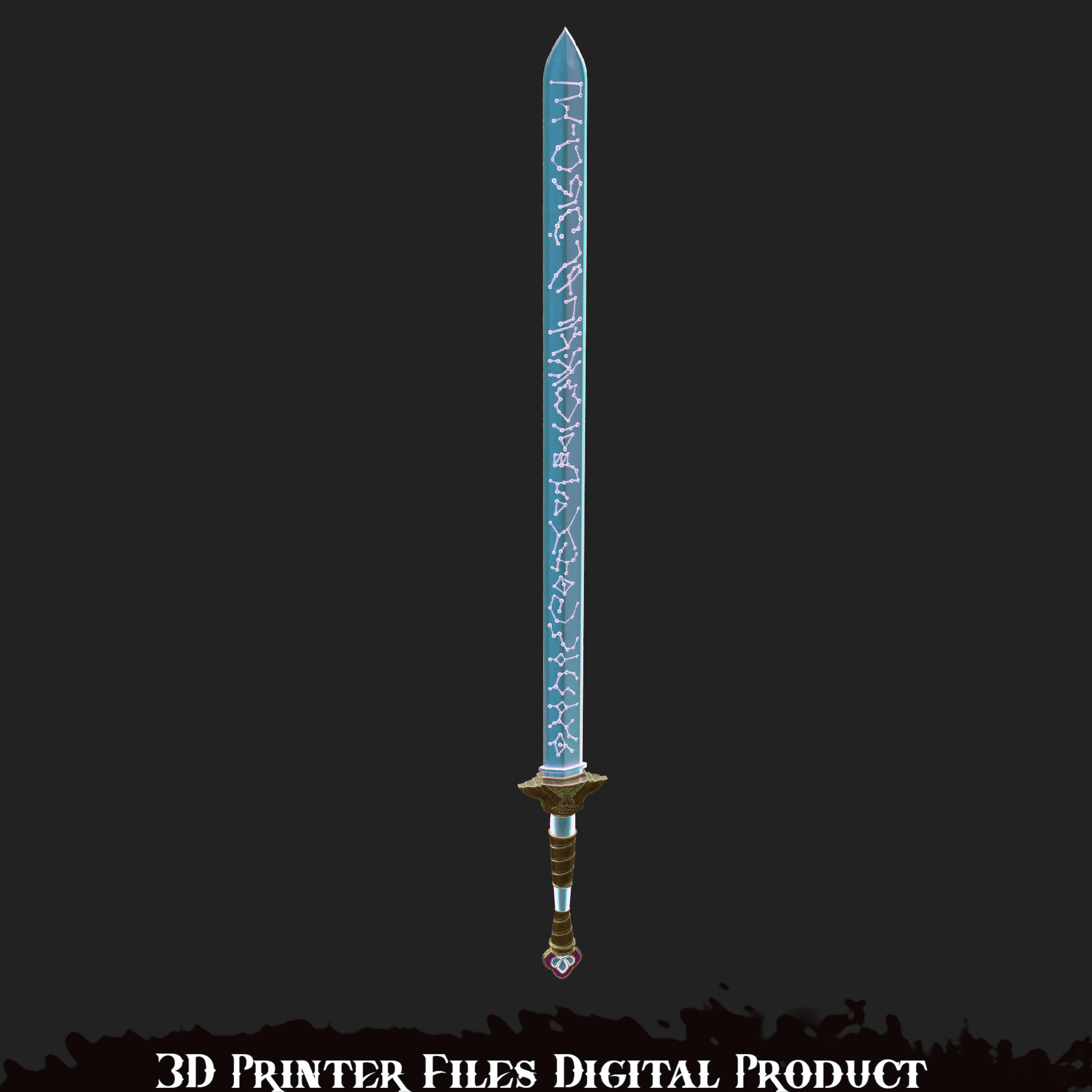 Rumi Cosplay Sword Kpop Demon Hunters 3D model 3D printable | CGTrader