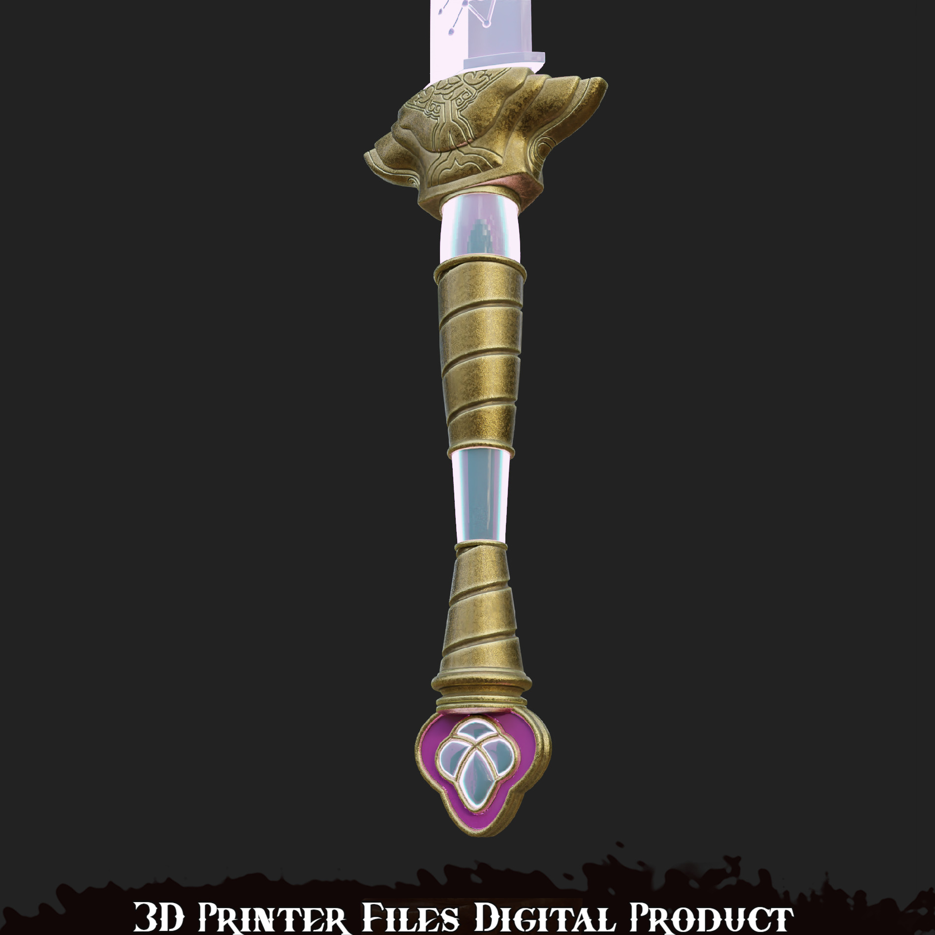 Rumi Cosplay Sword Kpop Demon Hunters 3D model 3D printable | CGTrader