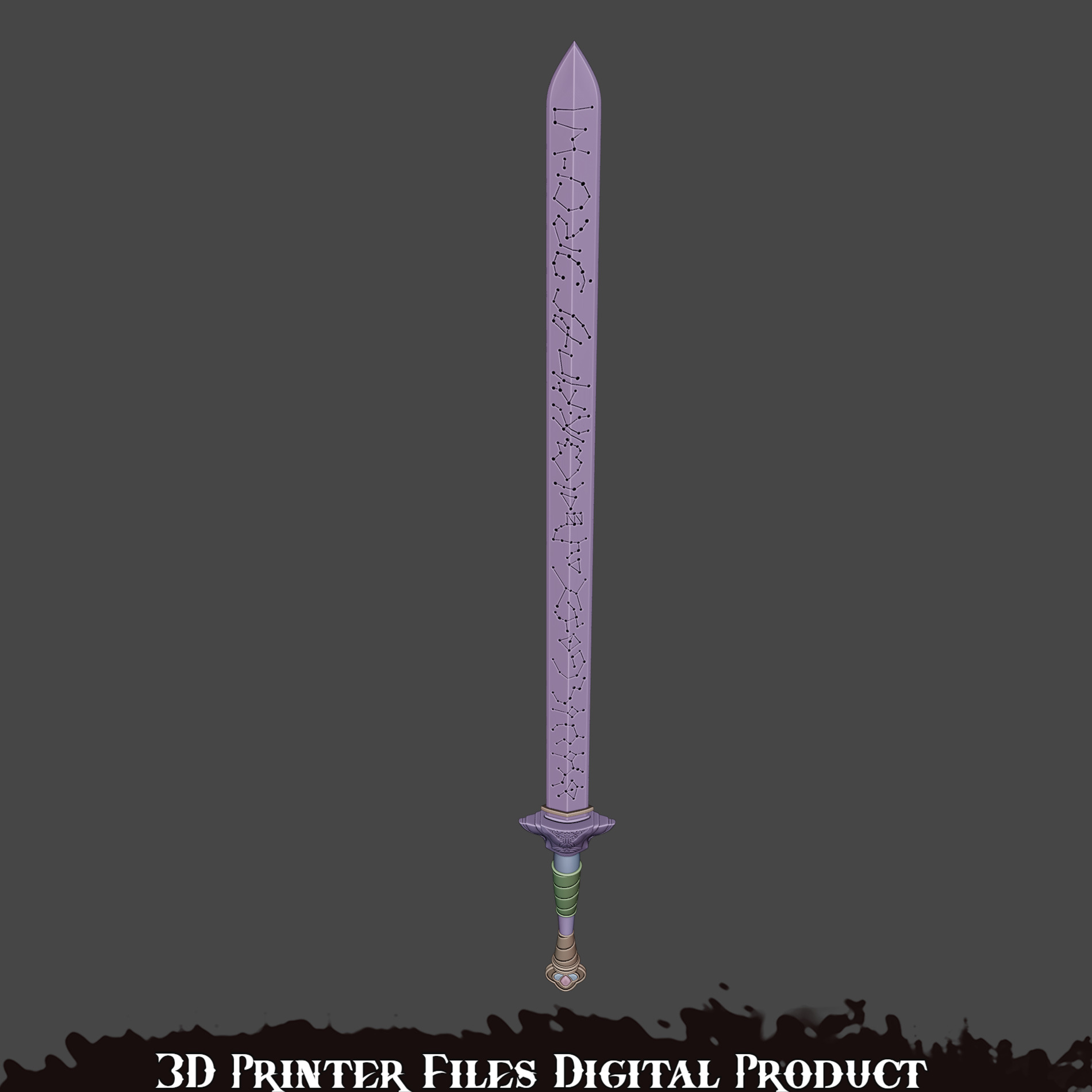 Rumi Cosplay Sword Kpop Demon Hunters 3D model 3D printable | CGTrader