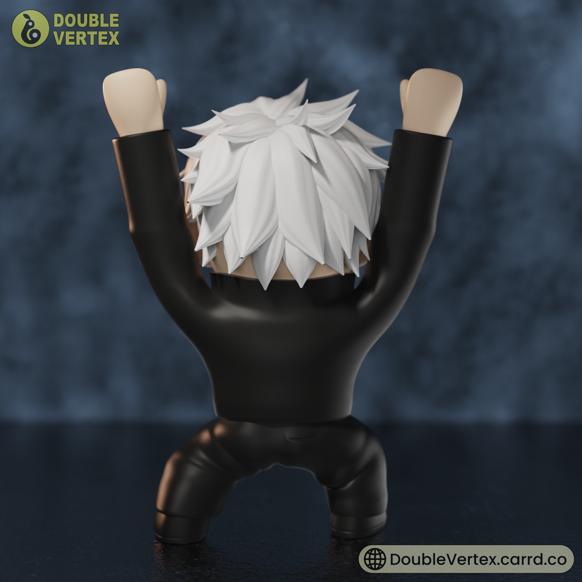 Chibi Gojo Satoru Jujutsu Kaisen Pen Holder free 3D model 3D printable ...
