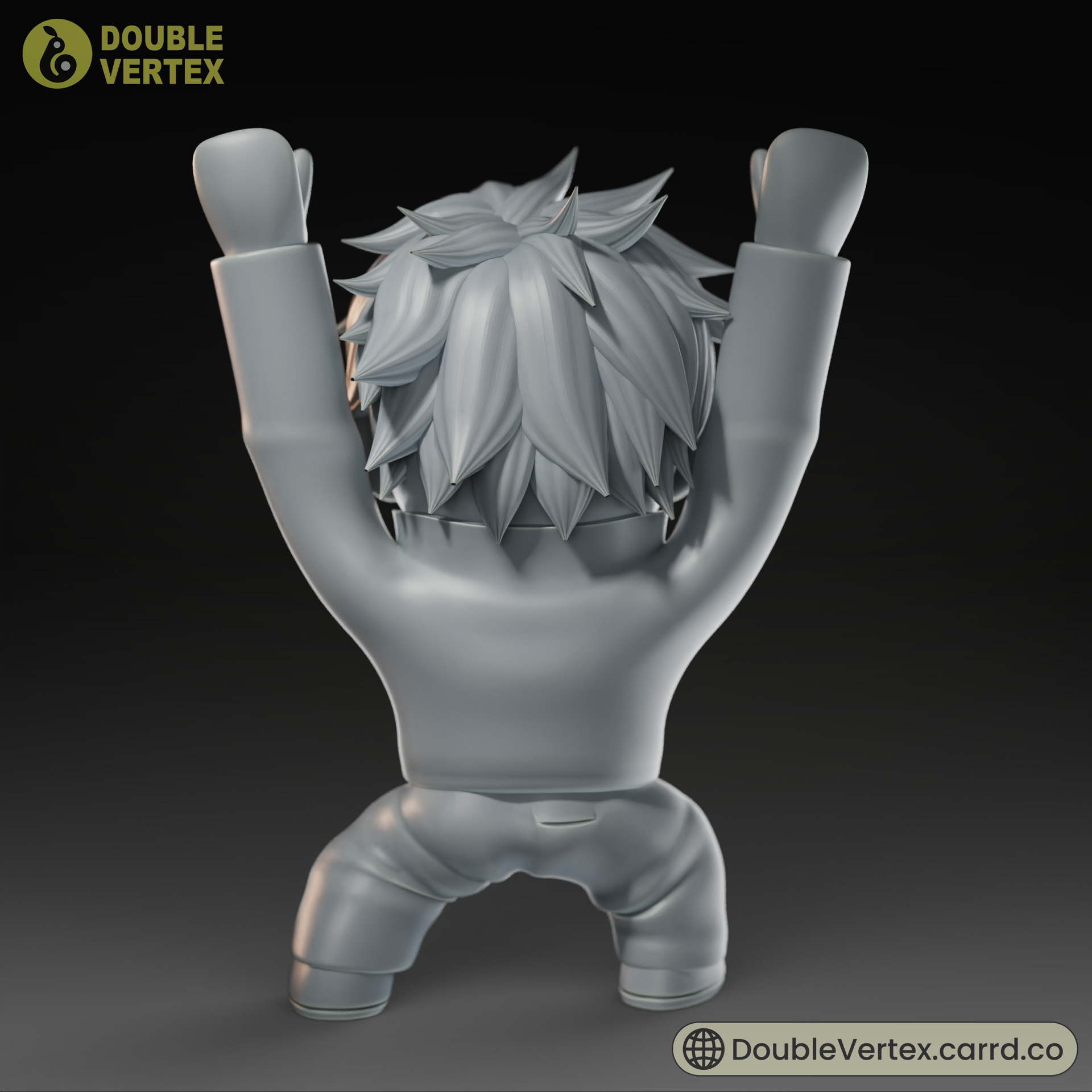 Chibi Gojo Satoru Jujutsu Kaisen Pen Holder free 3D model 3D printable ...